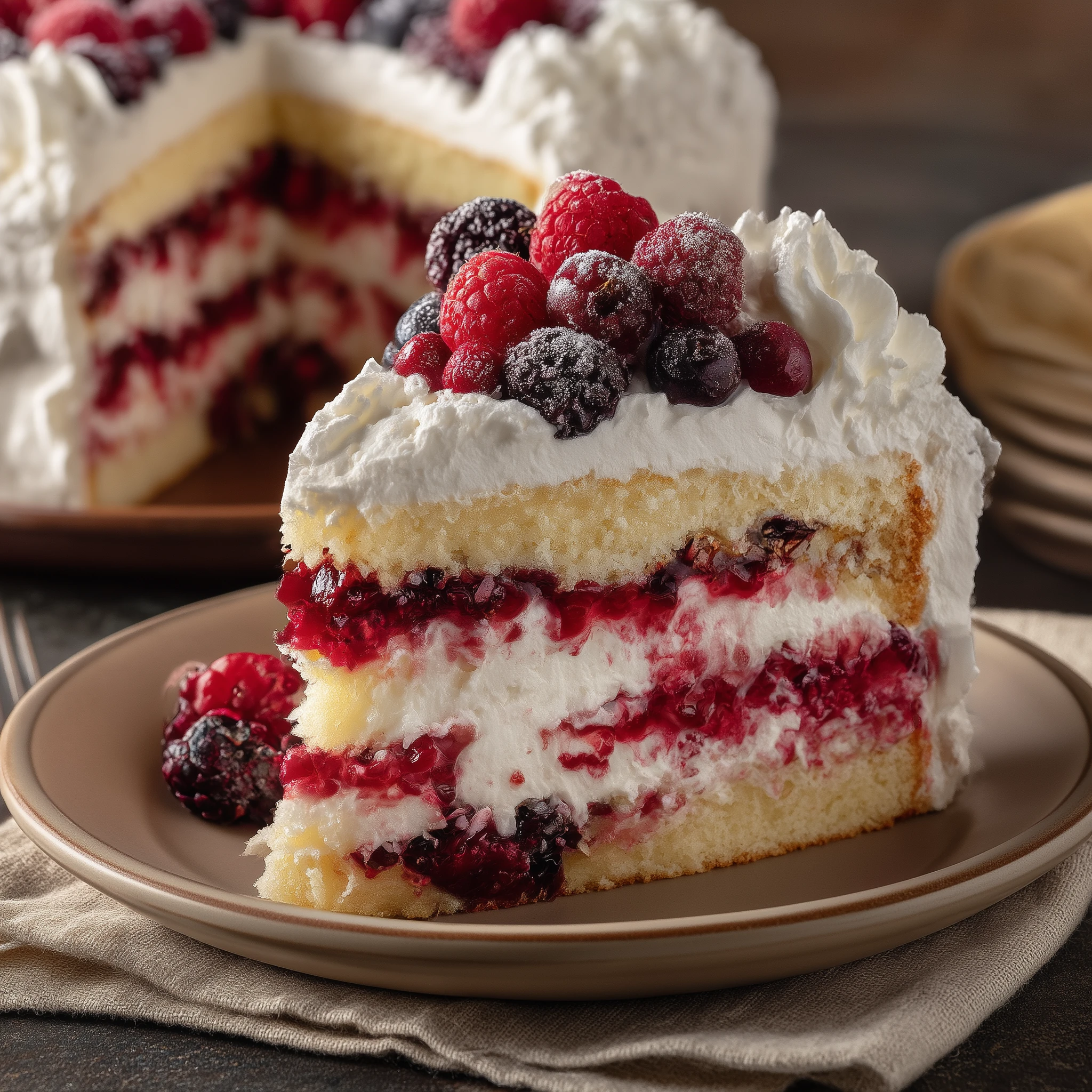 Berry Chantilly Cake - Frau Virtin