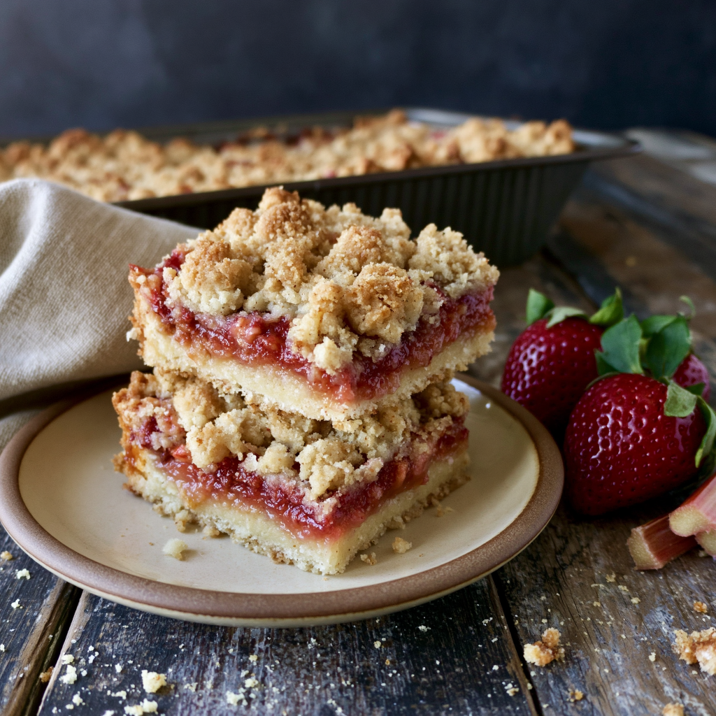 Rhubarb Pie Bars - Frau Virtin